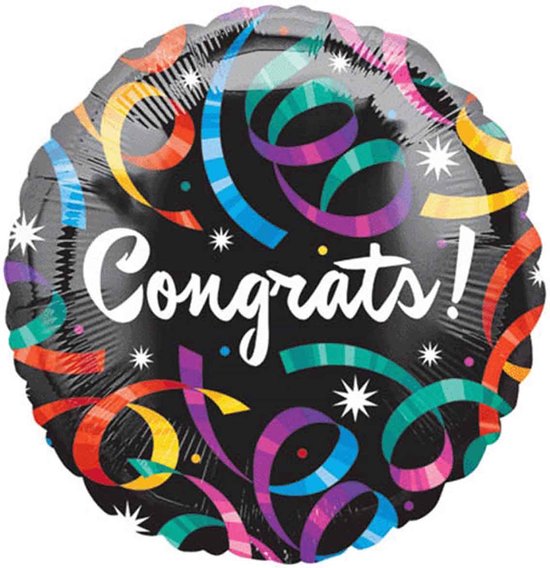 Helium Ballon Versturen ‘Congrats!’ - Gevuld met Helium | Boombie ...