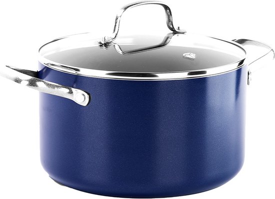 Blue Diamond - 6 delige pannenset – Keramische Diamante coating – alle ...