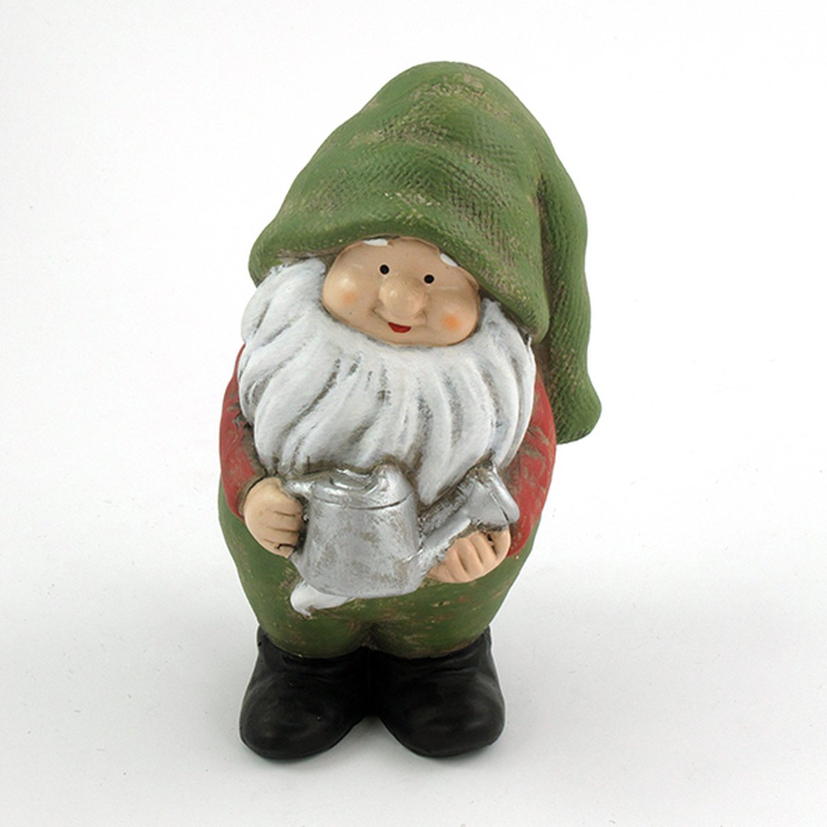 Houd je van tuinkabouters? Dan hoort deze gezellige kabouter met gieter ...