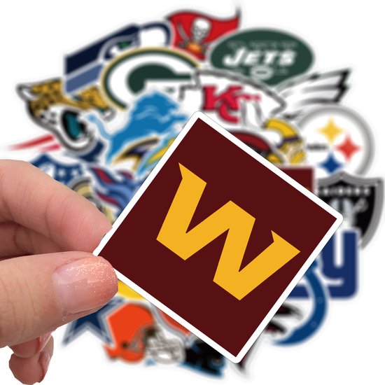 NFL Football Stickers - Set met alle NFL Team stickers - 30 stuks ...