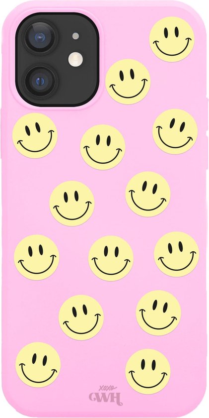 Smiley Colors Pink - iPhone Color Case | bol.com
