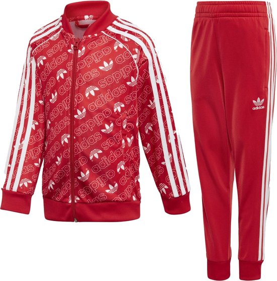 adidas Originals L Trf M Sst Trainingspak set Kinderen rood 4/5 jaar | bol