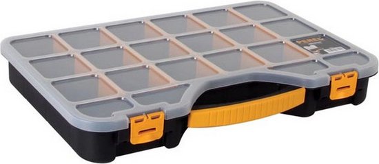 assortimentsdoos 51 x 34,7 x 7,1 cm transparant/zwart | bol.com