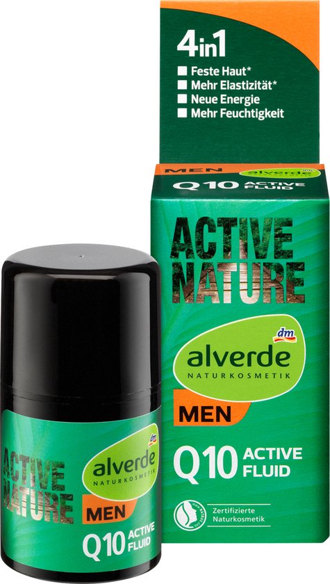 alverde MEN Active Nature Q10 Active-Fluid - Gezichtscrème, 50 ml | bol.com