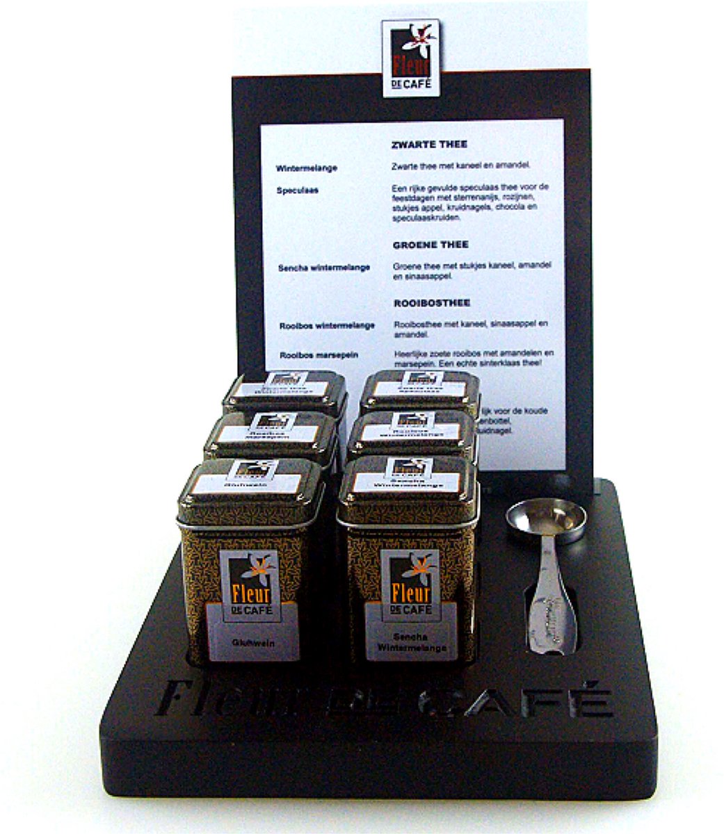 Luxe - Theedoos - Dienblad - Theedoos 6 vaks - Theedoos zwart - High ...