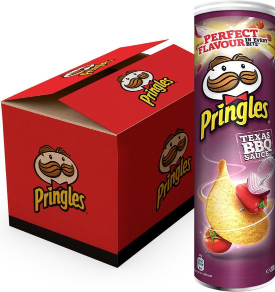 Pringles Texas BBQ Sauce Chips Doos - 9 x 165 Gram | bol