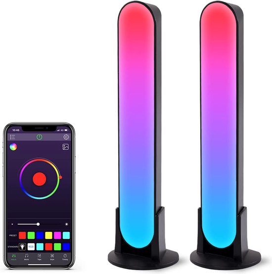 Slimme LED-lichtbalk - RGB Lamp met muzieksynchronisatie - TV Ambilight ...