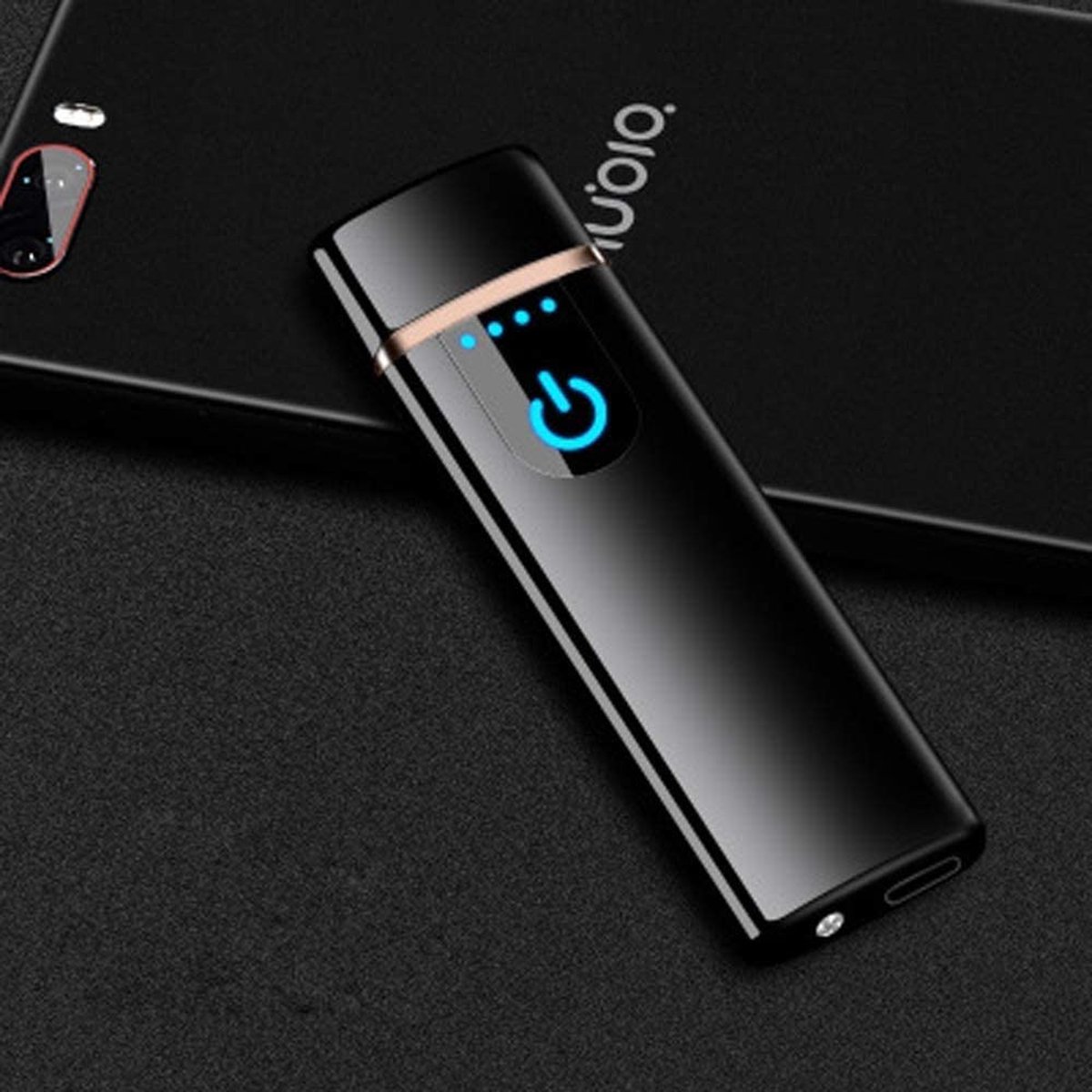 Oplaadbare elektronische aansteker met USB-aansluiting, winddicht, met ...