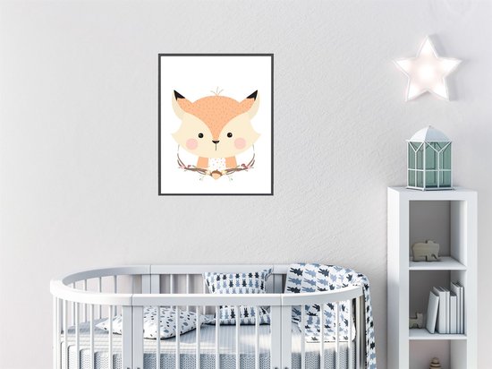 Poster Lieve Vos - Bos Dieren - Kinderkamer - Dieren Poster - Babykamer ...