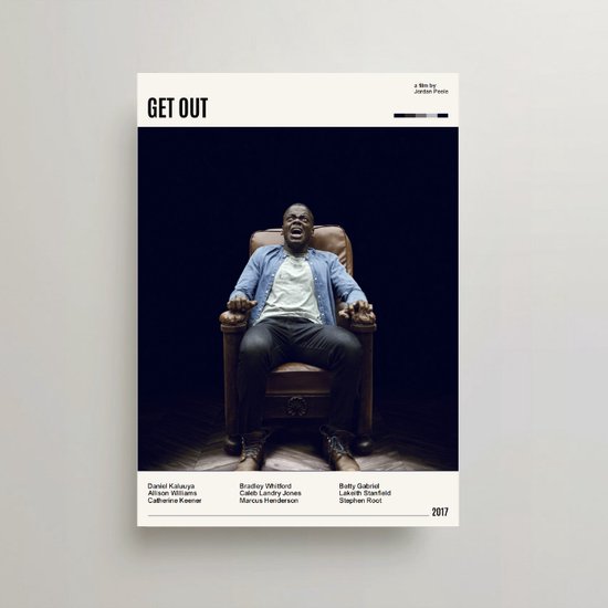 Get Out Poster - Minimalist Filmposter A3 - Get Out Movie Poster - Get ...