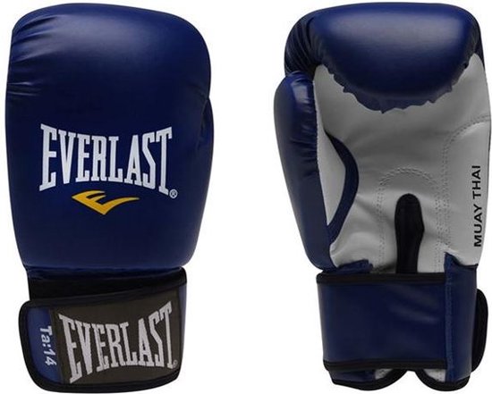 Everlast Kick Bokshandschoenen - 16oz - Blauw - Muay Thai | bol