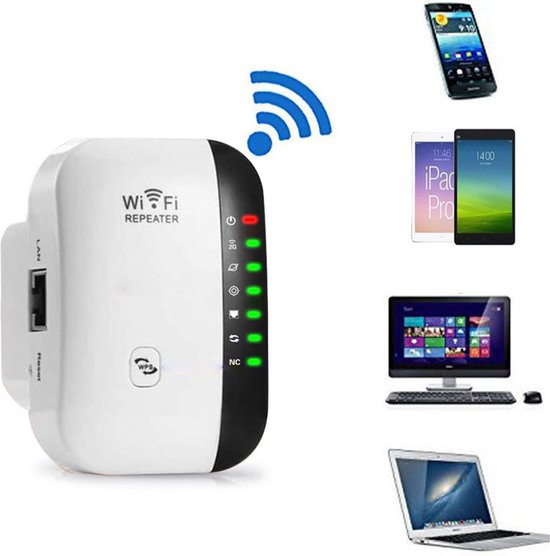 Range Extender - Draadloze WiFi Versterker Socket -Wifi Repeater - 300 ...