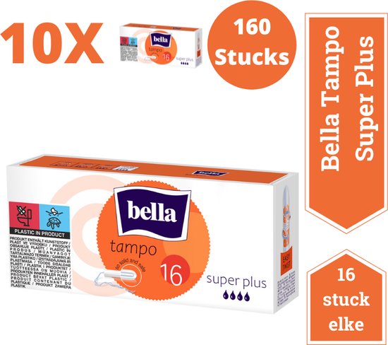 Bella Tampo Super Plus (16 stuksin 1 pak)pak van 10 combo, super grote ...