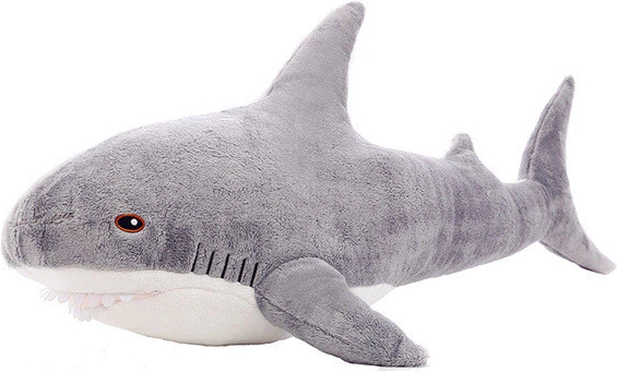 Haai knuffel | Pluche witte haai | 45 cm | Speelgoed haaien ...