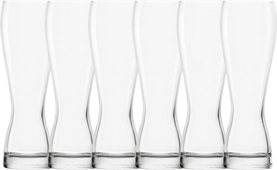 Bierglazen - Bierglas - Witbier glazen - 0,5 liter - Set van 6 stuks | bol