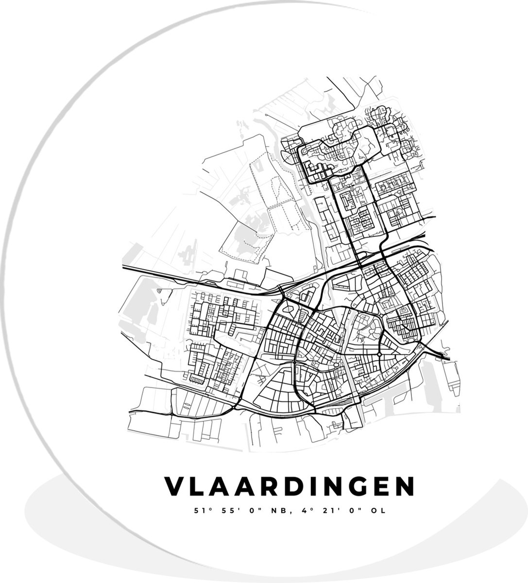 Wall Circle - Wall Circle Indoor - Nederland - Vlaardingen - City Map ...
