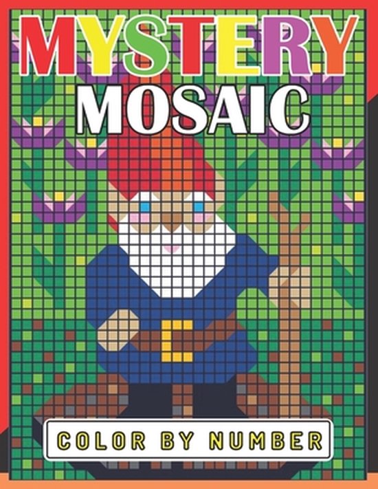 New Large Print Mystery Mosaics Color By Number: Pixel Art For Adults ...
