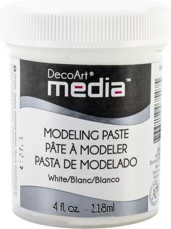 DecoArt modeling paste white 118 ml | bol