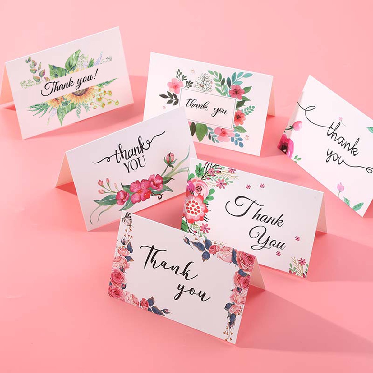 Bedankkaarten - Thank you - Kaart met envelop - Wenskaarten - 10x15cm ...
