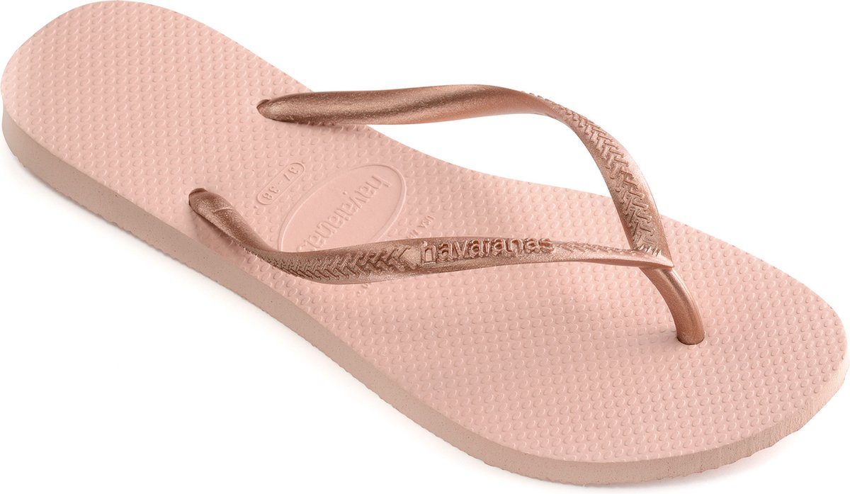 Havaianas Slim Dames Slippers - Lichtroze - Maat 35/36 | bol.com