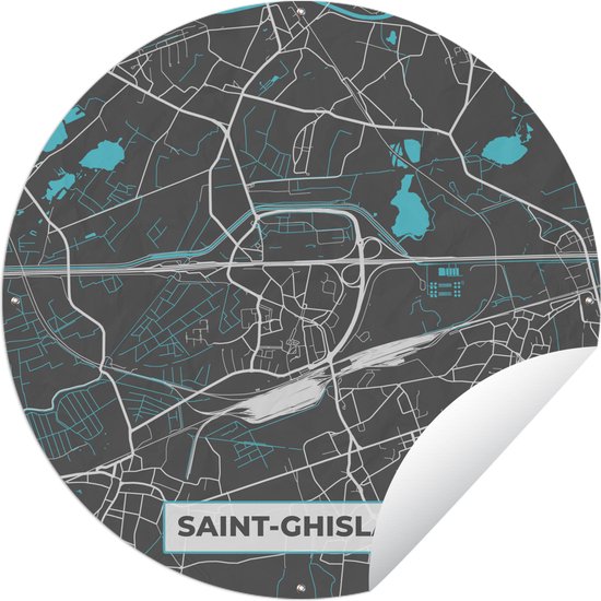Tuincirkel Kaart – Plattegrond – Stadskaart – Saint Ghislain – België ...