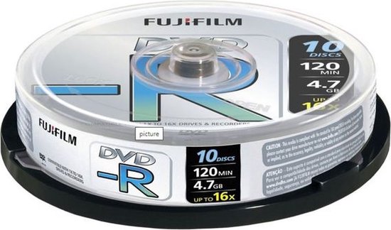 Fuji DVD-R 120min/4,7GB - Spindle 10 stuks | bol.com