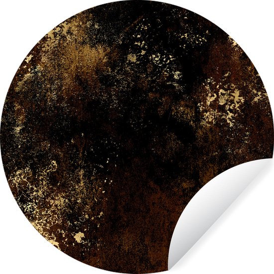 Wallpaper Circle - Or - Zwart - Luxe - Vintage - 50x50 cm - Wall Circle ...
