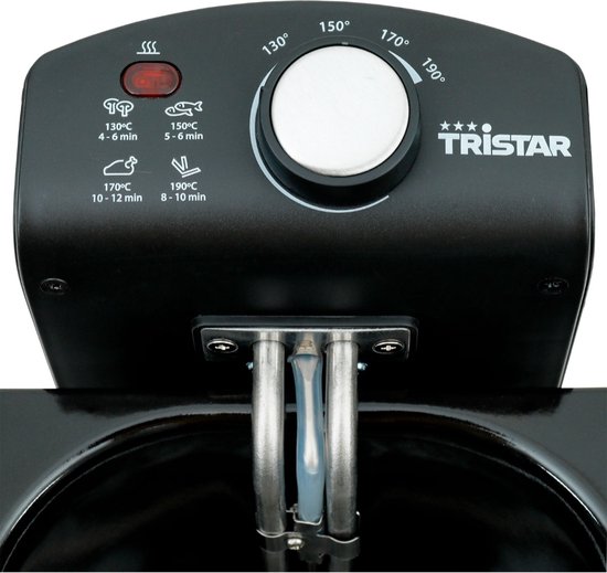 Tristar - Frituurpan - 3 Liter - 2000 Watt - RVS -zwart | bol