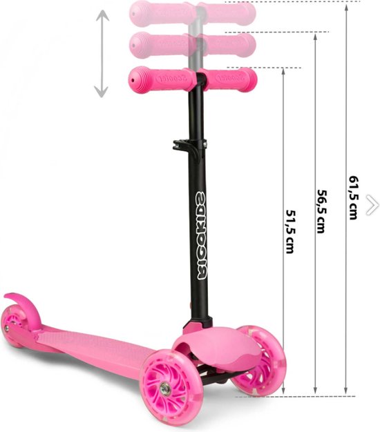 kinderstep - Met LED Wielen - Autoped - Scooter -step voor kinderen | bol