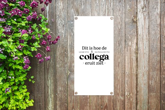 Tuinposter Quotes - 'Dit is hoe de leukste & gezelligste collega eruit ...