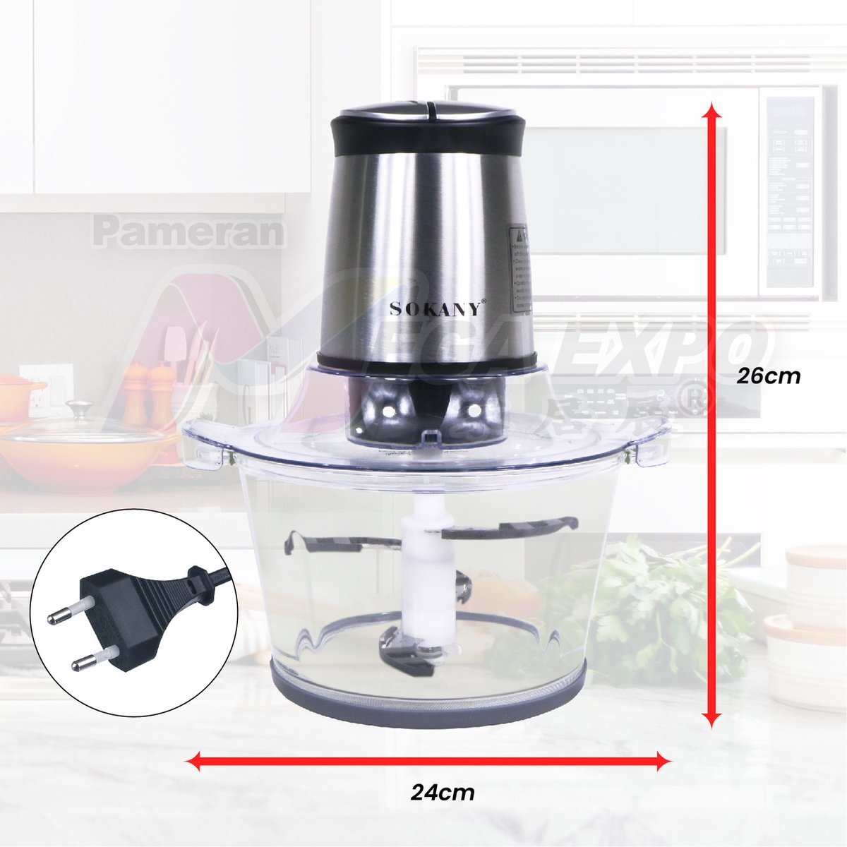 Sokany Mini Blender - Mini Wonder Chopper - Swiss Blender - Met Grinder ...