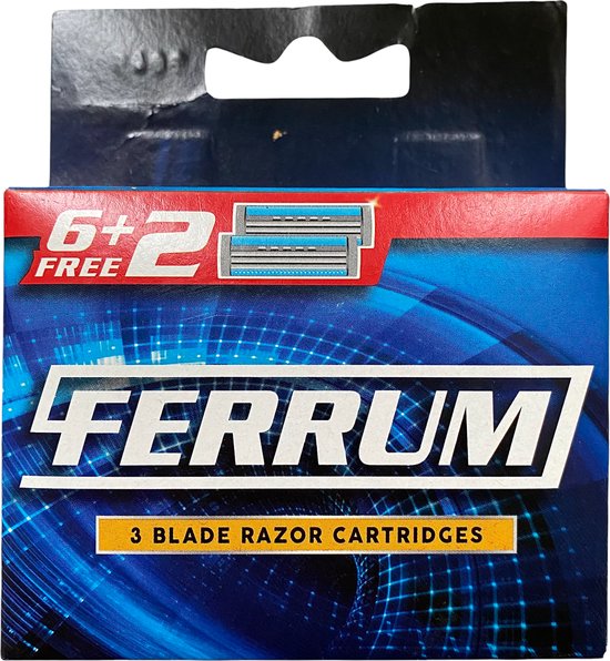 Ferrum 3 blade razor cartridges 6+2 | bol