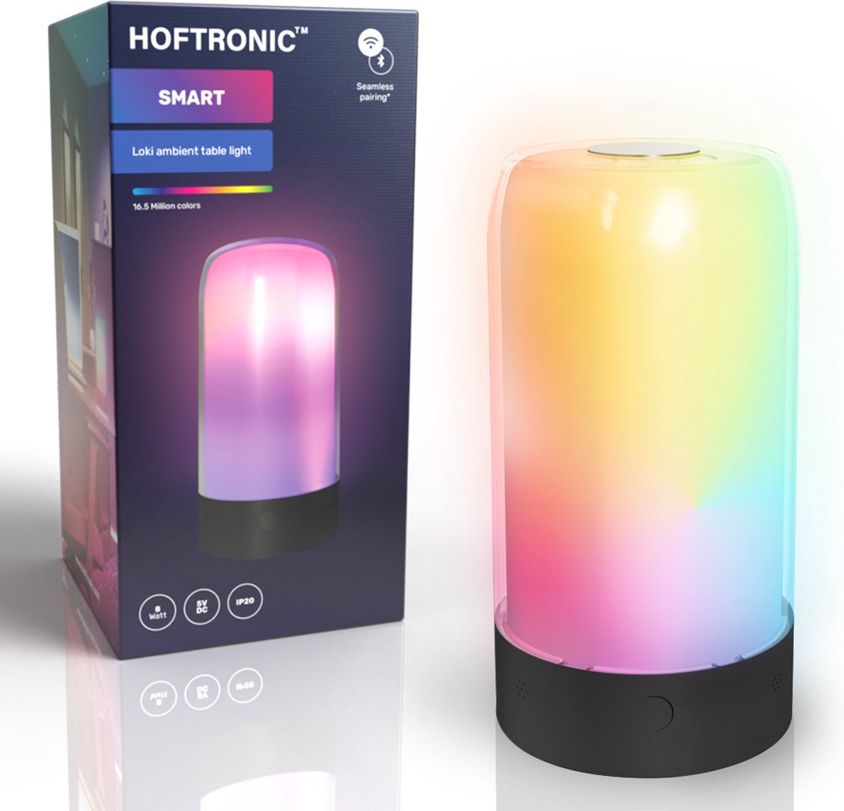 Loki smart LED tafellamp - RGB - WiFi & Bluetooth - Flow Color ...