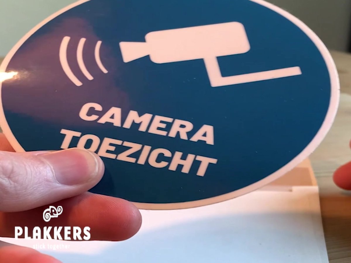 You Are Being Recorded Signs 4-Pack CCTV Warning Stickers - "CCTV In ...