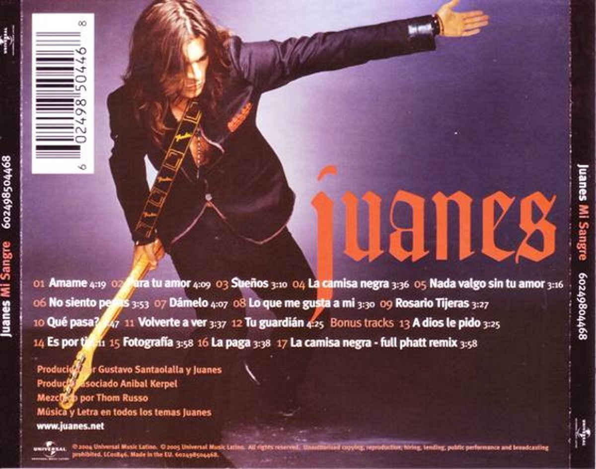 Mi Sangre, Juanes | CD (album) | Muziek | bol.com