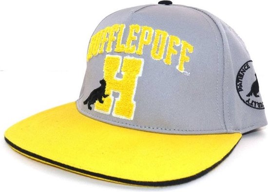 Harry Potter College Hufflepuff Cap grijs-geel Katoen Unisex - Fan ...