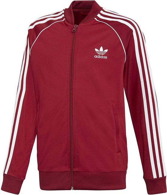 adidas Originals Superstar Top Trainingspak jas Kinderen rood 9/10 jaar ...