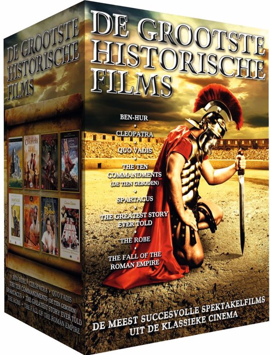De grootste historische films (dvd filmbox) (Dvd), Kirk Douglas | Dvd's ...