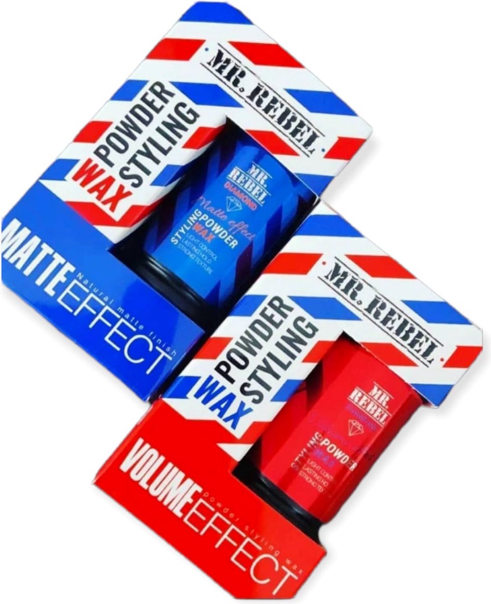 Haarpowder wax- Haar Mannan Wax - Hair Powder Wax - Mr>Rebel Hair ...