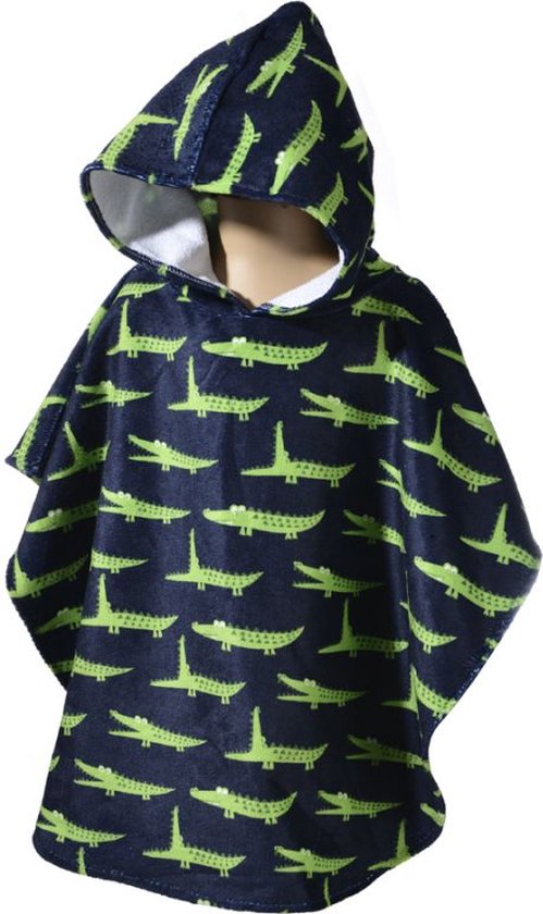 Slipstop - Poncho - Handdoek - Onesize - Gator - Krokodillen - Jongens ...