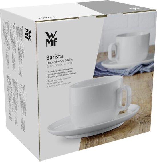WMF Barista Kop-en-schotel - Cappuccino kopjes - 2-delig | bol