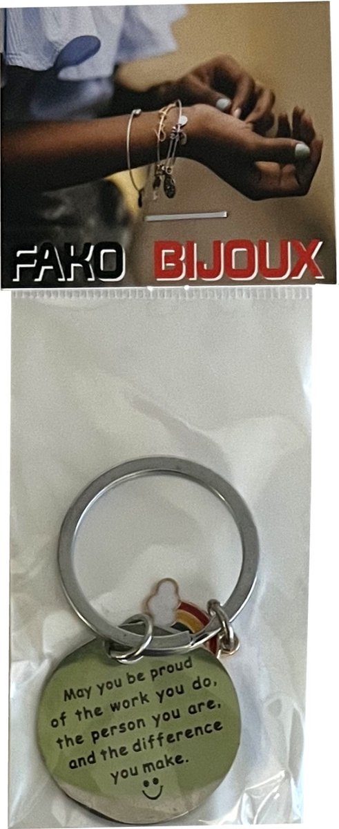 Fako Bijoux® - Sleutelhanger May You Be Proud Of The Work You Do ...