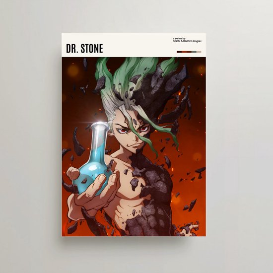 Anime Poster - Dr. Stone Poster - Minimalist Poster A3 - Dr. Stone ...