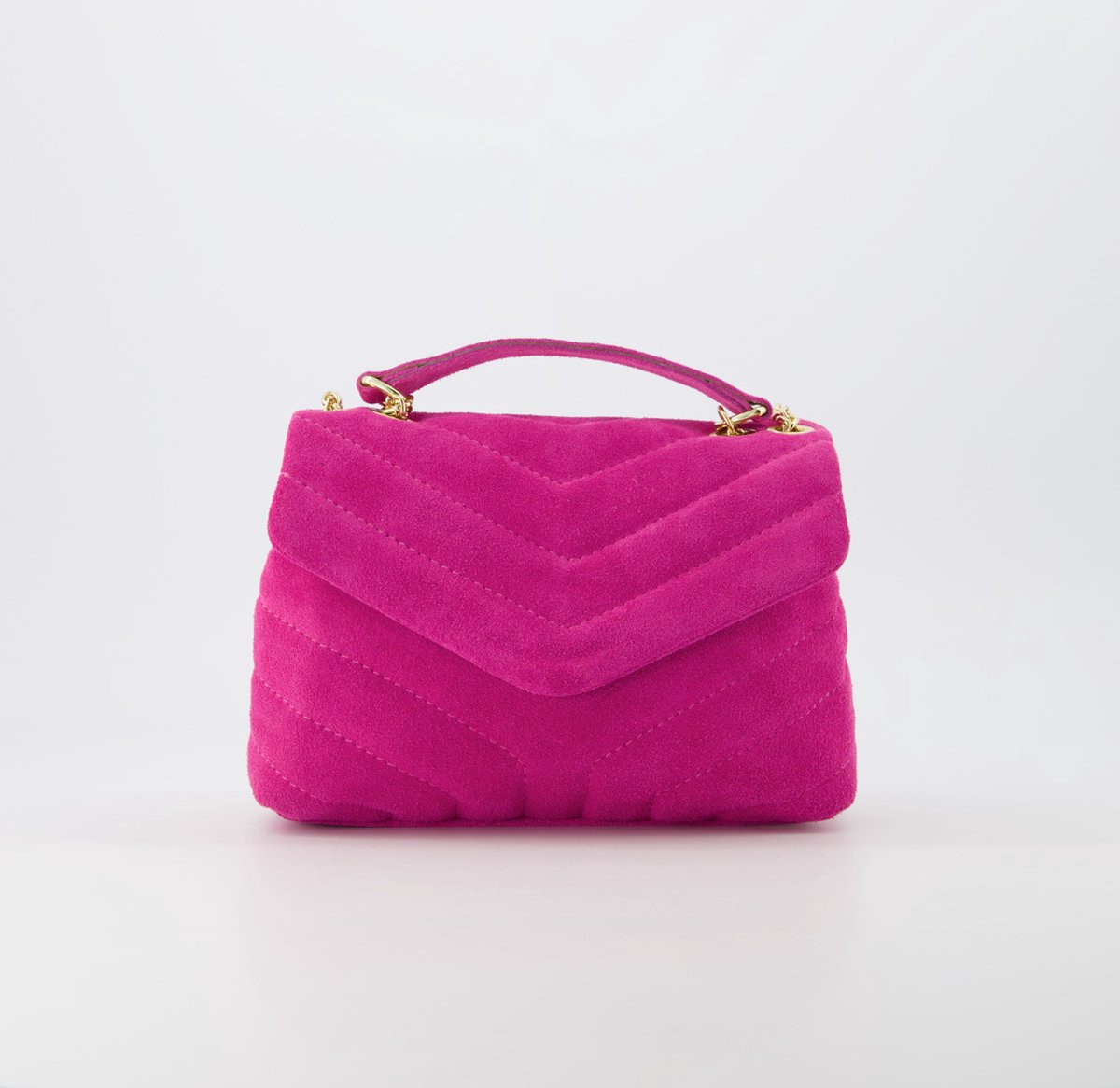 Mirazo Crossbodytas Dames Suede Handtas / Damestassen - Celine - Roze ...