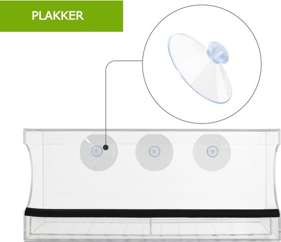 Homebest® Transparant Vogel Huis Venster - Vogel Voedsel Dispenser ...