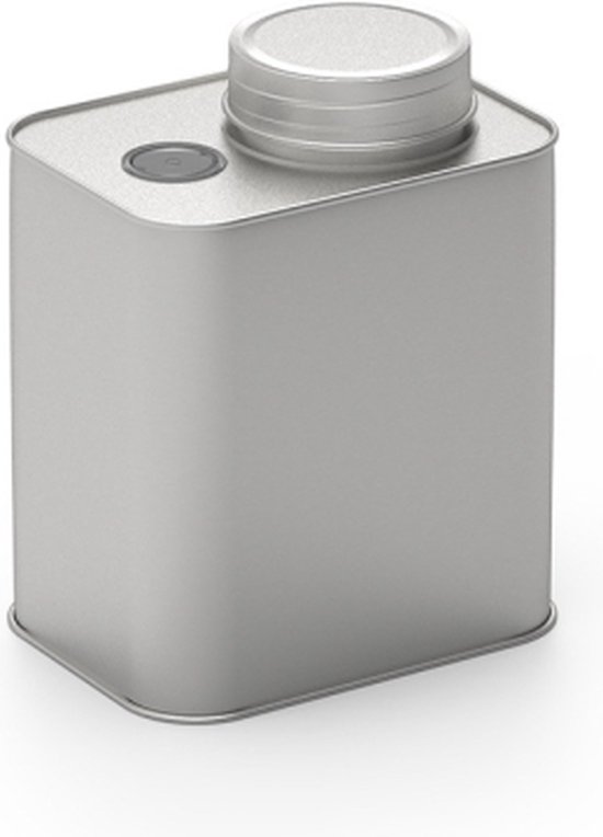 3 stuks vierkante blikken metalen verzegelde blikjes koffieboon poeder ...