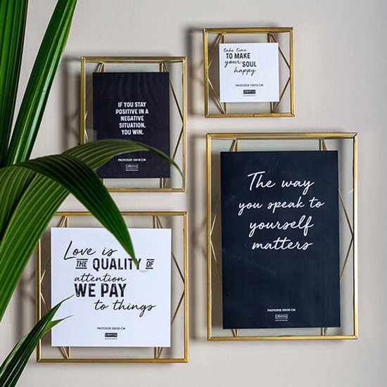 Lifestyle Home Collection wand fotolijst Nuri zwart | Foto maat 20 x 20 ...