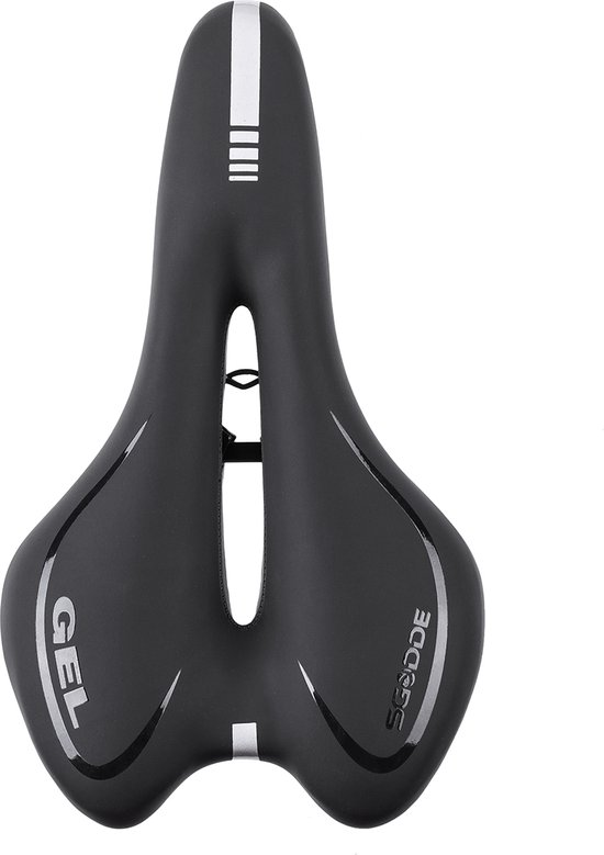 SGODDE Fiets Zadels - hol en ergonomisch breed tourzadel - MTB zadel ...