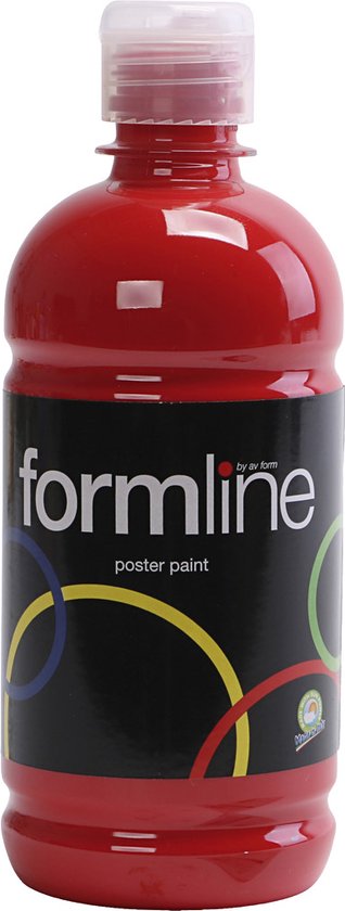 Cover verf. matt. rood. 500 ml/ 1 fles | bol