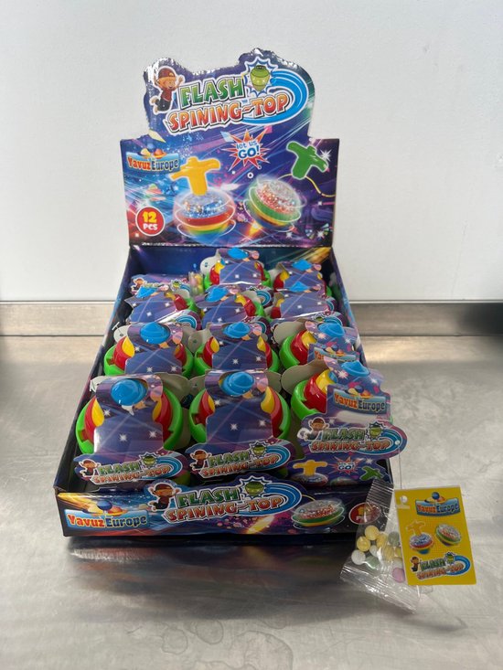 Flashing Spinning Top Candy 4x5g | bol